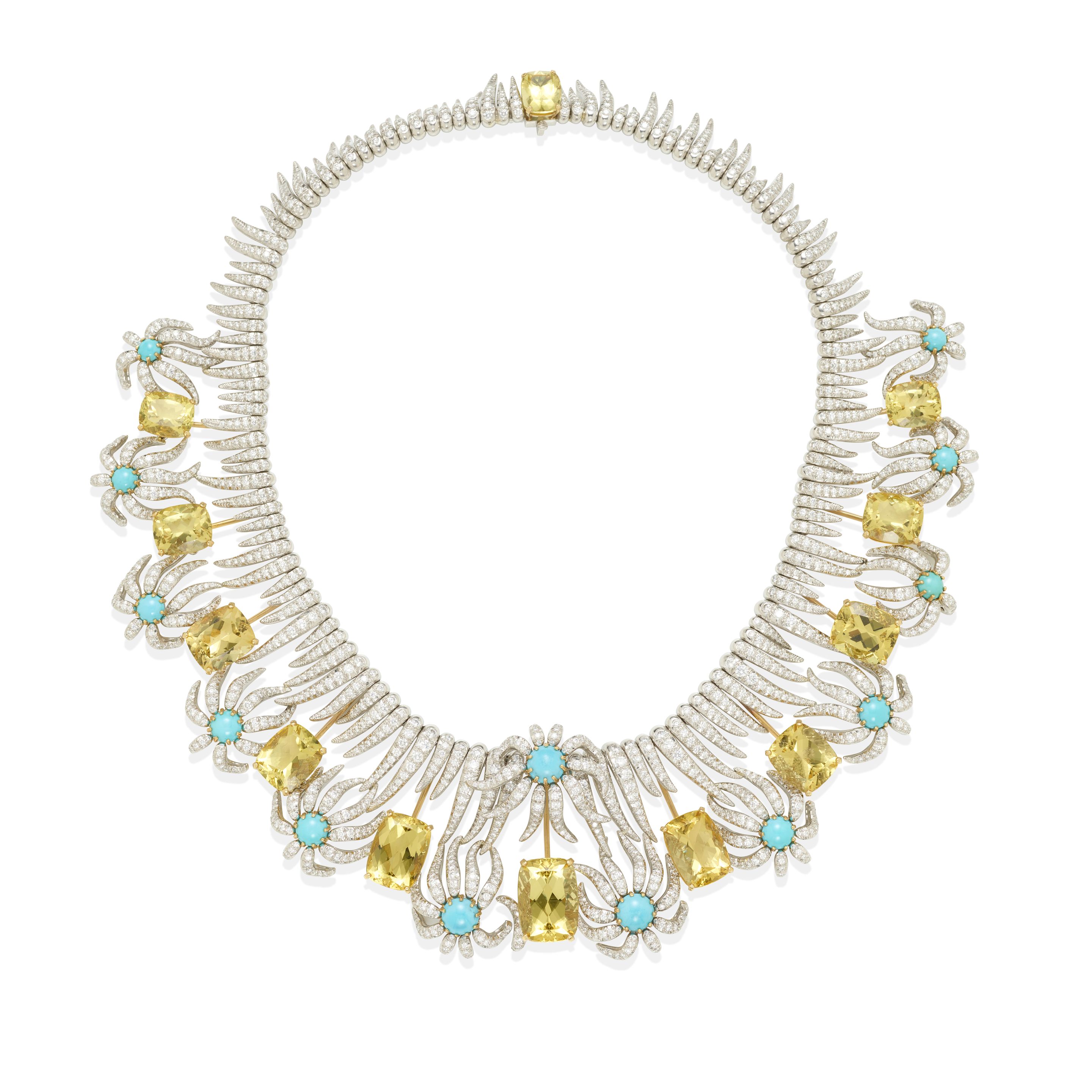 Bonhams : SCHLUMBERGER FOR TIFFANY & CO. A PLATINUM, 18K GOLD, YELLOW ...
