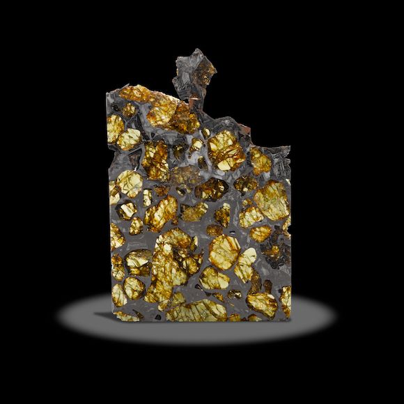 Bonhams : Fukang Pallasite--Partial Slice