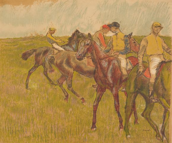 Bonhams : After Edgar Degas (1834-1917); Avant la course;