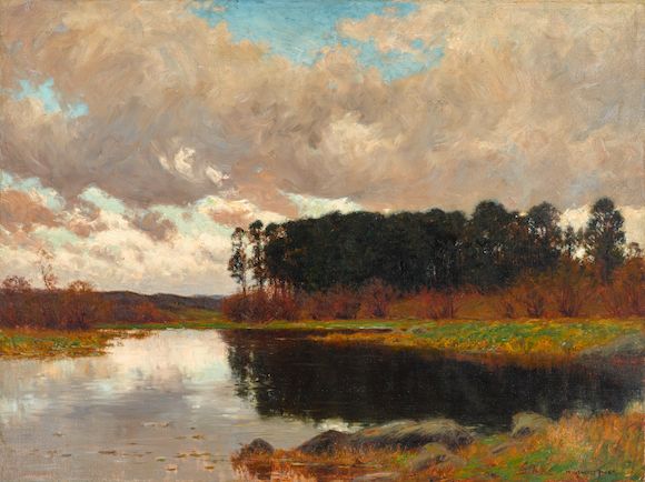 Bonhams : William Merritt Post (1856-1935) Clearing Weather 30 x 40 in ...