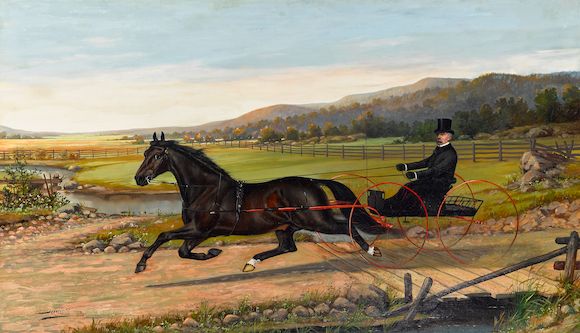Bonhams : Henry Herman Cross (1837-1918) The Trotter Pancoast 28 x 48in ...