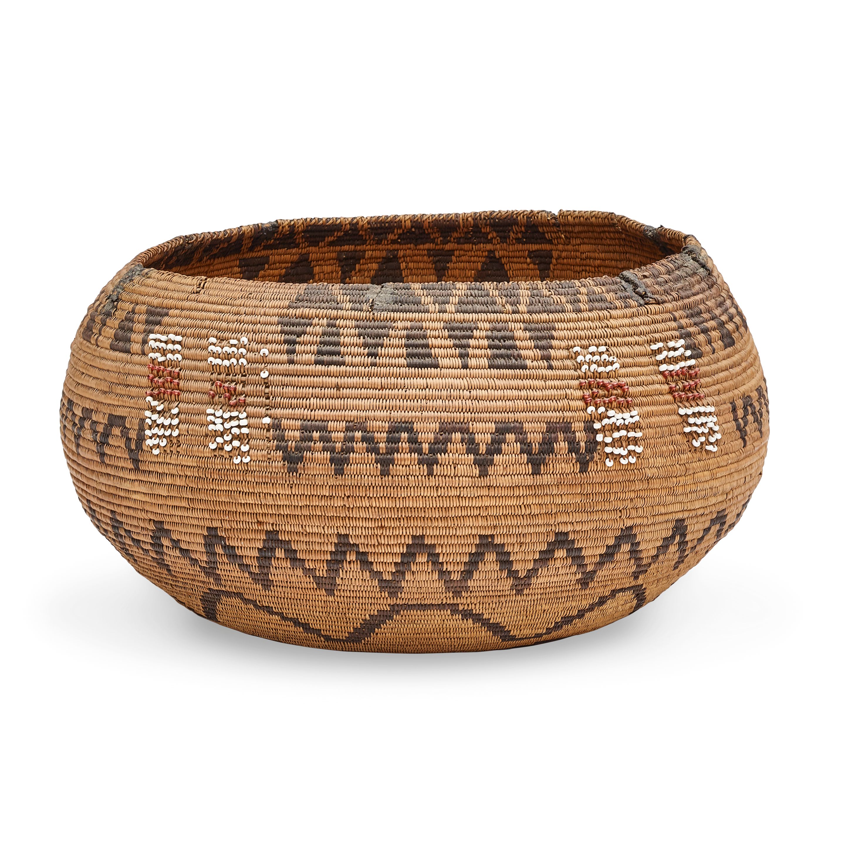Bonhams : A Coastal Miwok basket
