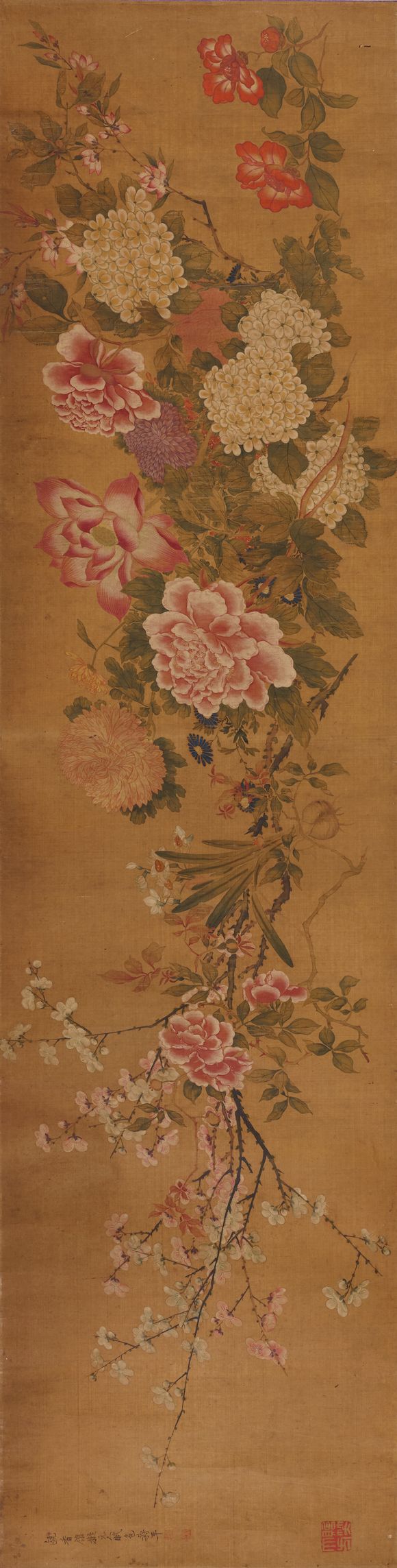 Bonhams : AFTER YUN SHOUPING (19TH/20TH CENTURY) FLOWERS