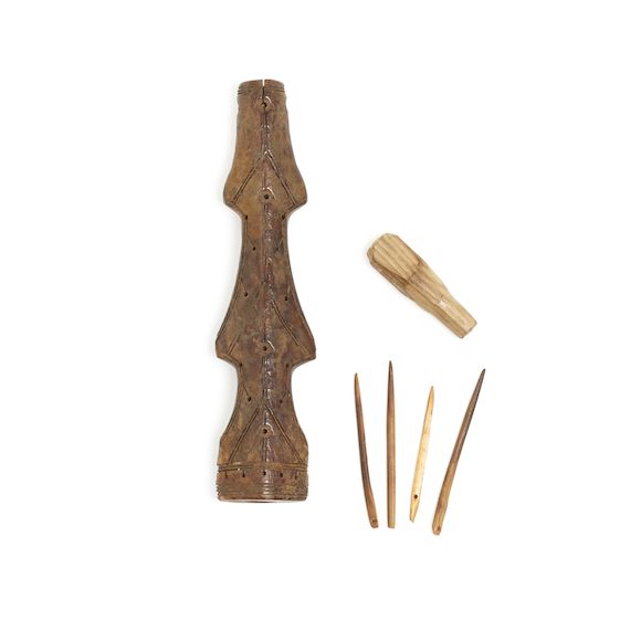 Bonhams : An ancient Eskimo needle case