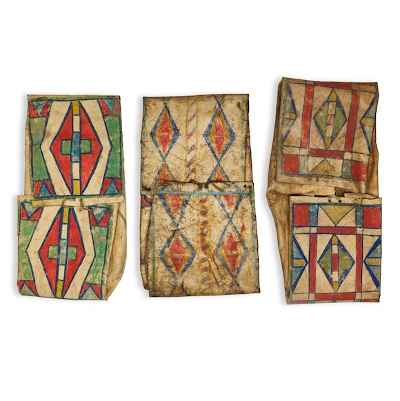 Bonhams : Three Plateau or Northern Plains parfleche envelopes