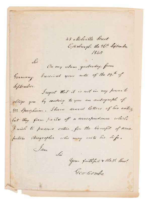 Bonhams : PHRENOLOGY. 7 Items related to Johann Spurzheim and phrenology