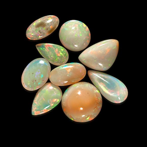 Bonhams : Large Fire Opals