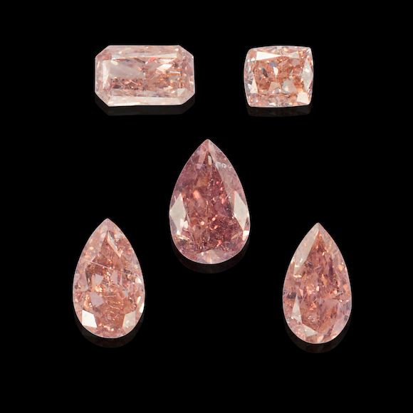 Bonhams : Five Fancy-colored Diamonds