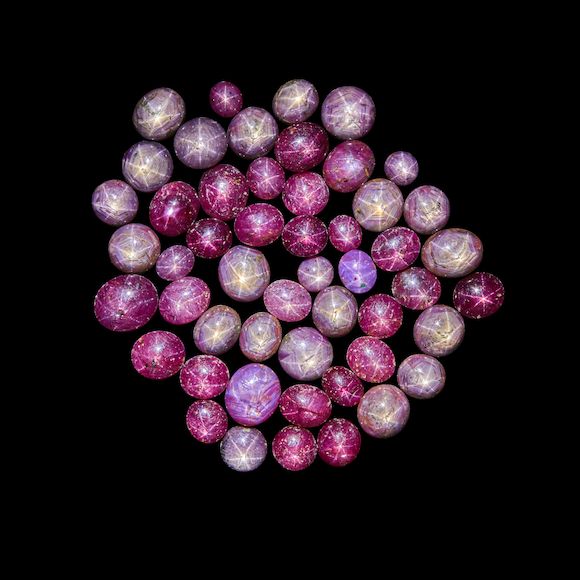 Bonhams : Fifty-one Star Rubies and Pink Sapphires