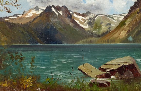 Bonhams : Edwin Deakin (1838-1923) Cascade Lake and Fallen Leaf Lake (a ...