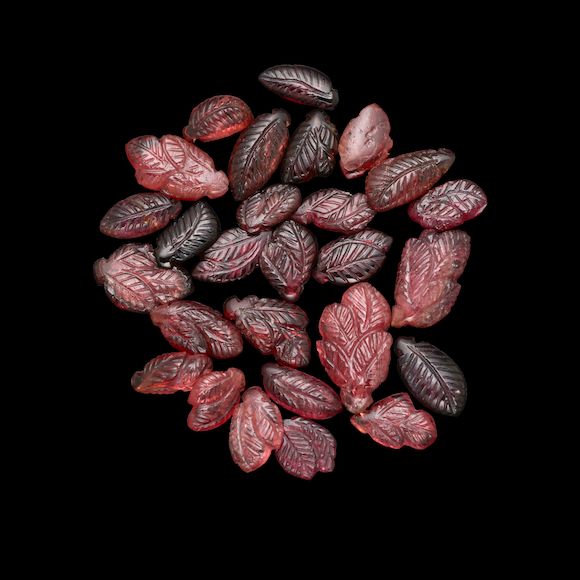 Bonhams : Group of Carved Spinels