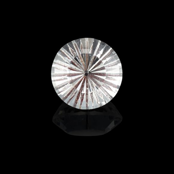 Bonhams : "Pinwheel" Quartz with Tourmaline Needle Inclusion