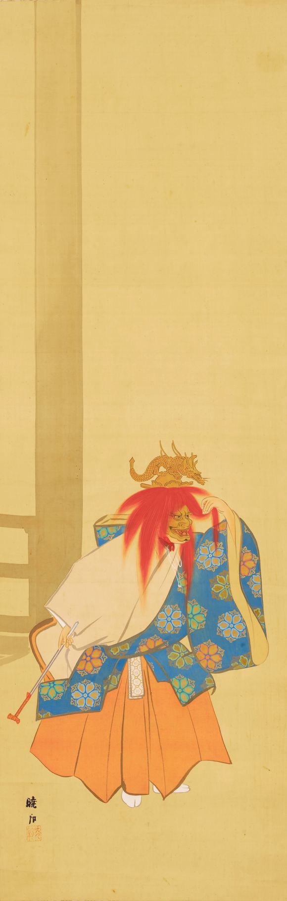 Bonhams : YAMAMOTO KYŌHŌ (1887-?) Kasuga Ryūjin, the Dragon God of ...