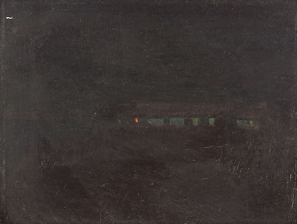 Bonhams : Charles Rollo Peters (1862-1928) Adobe Nocturne 10 x 14 in ...