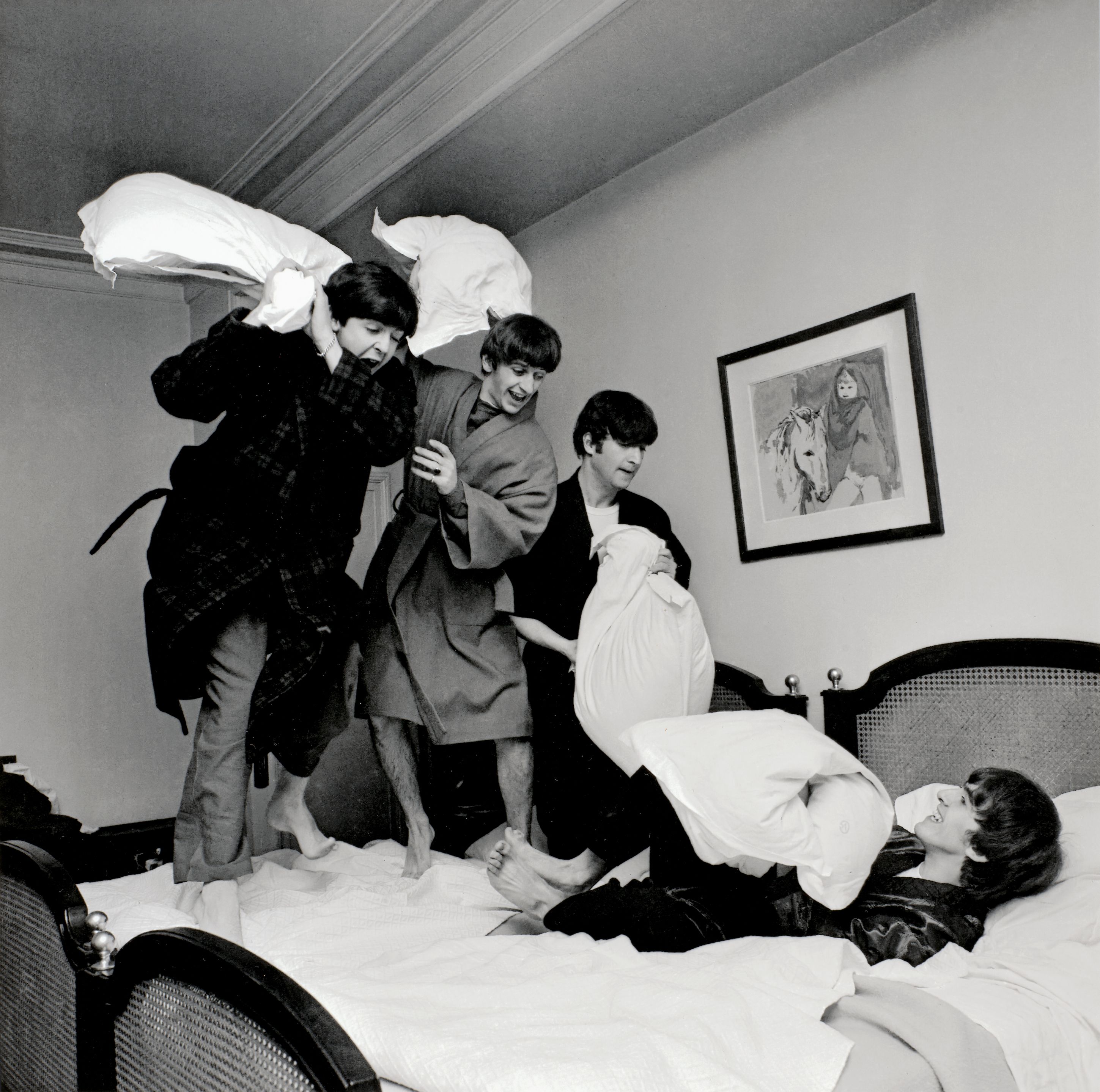 Bonhams : Harry Benson (born 1929); The Beatles, Pillow Fight, George V ...
