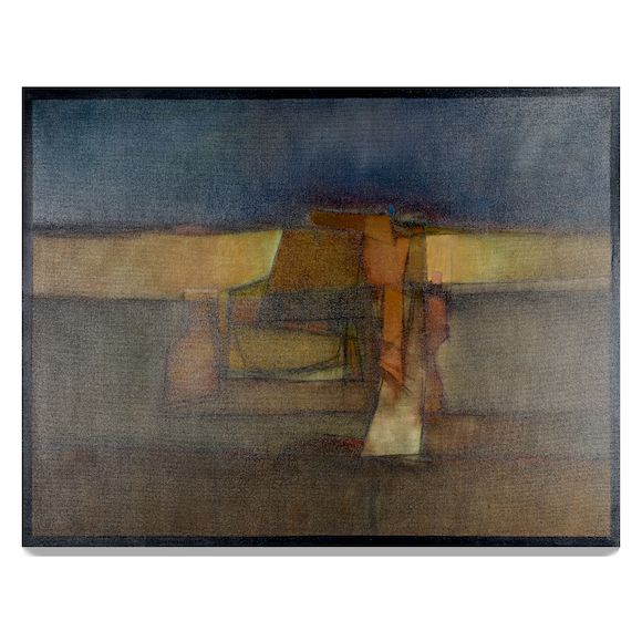 Bonhams : KENNETH GOEHRING (1919-2007) Dark Landscape 405, 1985