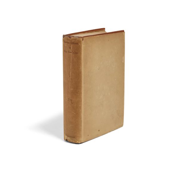 Bonhams : BEERBOHM, MAX. 1872-1956. Zuleika Dobson An Oxford Love Story ...
