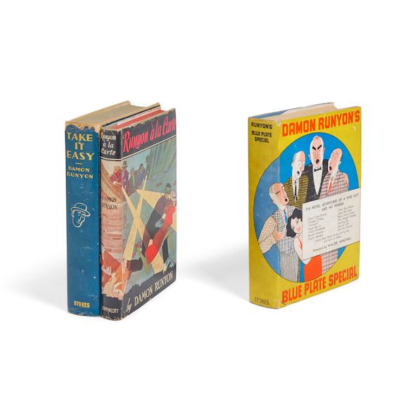 Bonhams Skinner : RUNYON, DAMON. 1880-1946. 3 titles 1. Take It Easy ...
