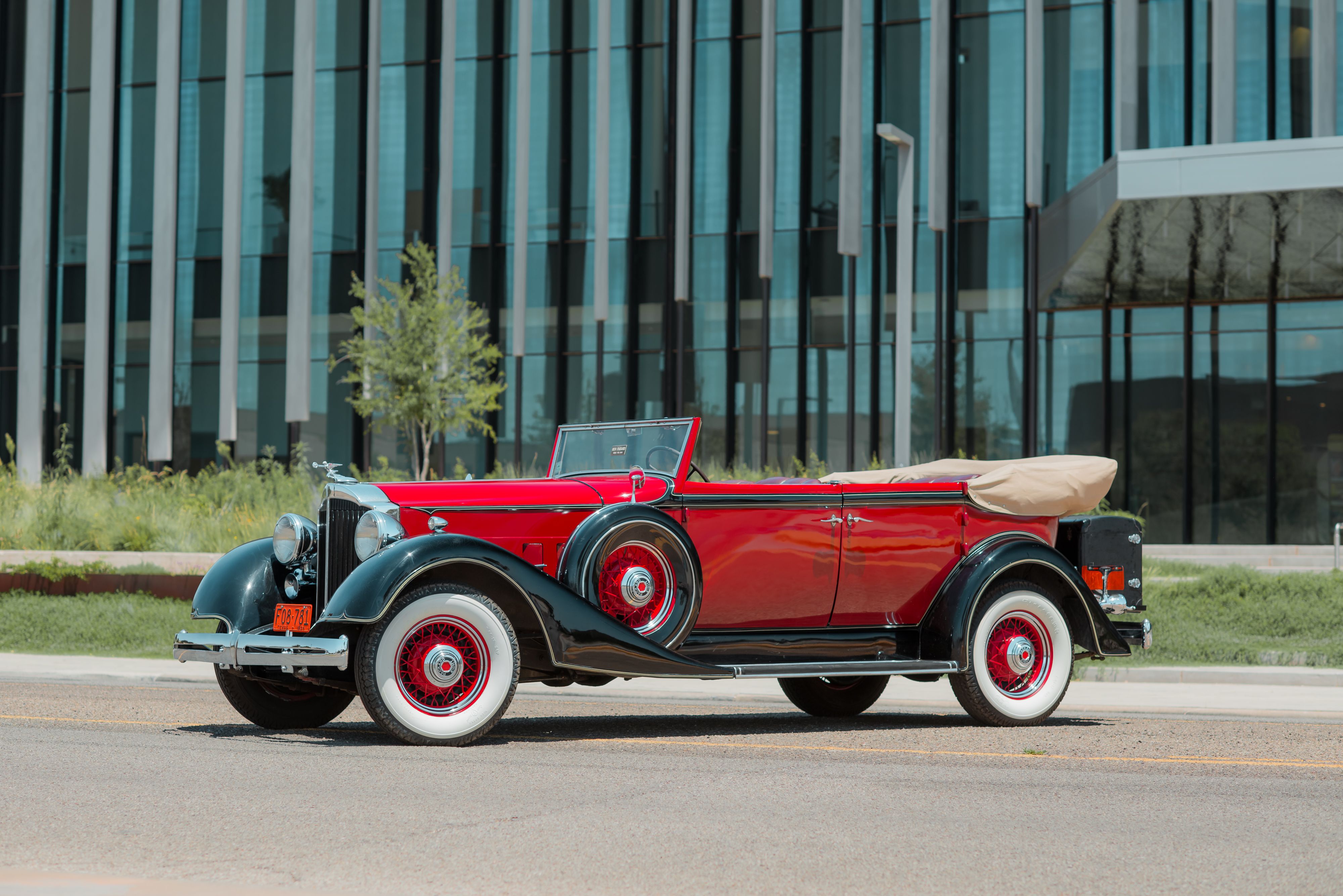 1934 Packard Eight Model 1101 Convertible Sedan - auctions & price archive
