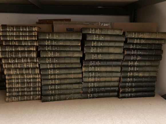 Bonhams : A GROUP OF PRIMARILY GREEN BINDINGS19th-20th centuries