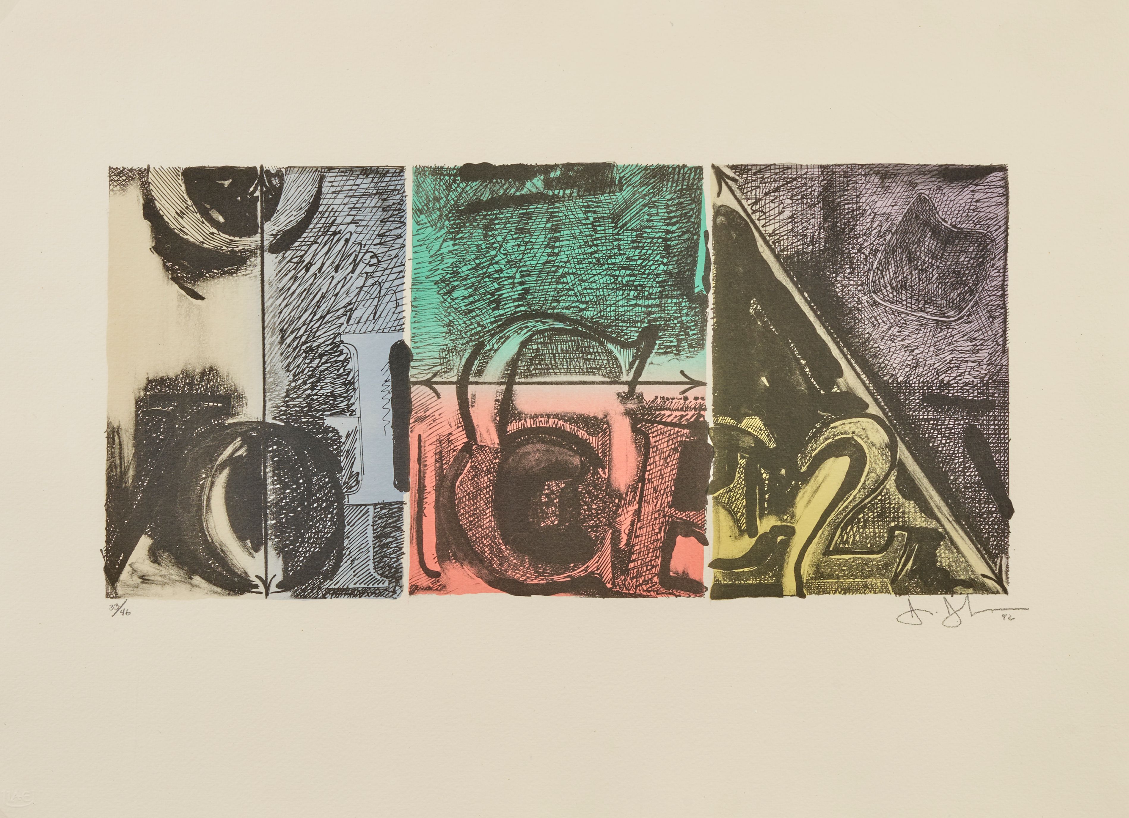 Bonhams : Jasper Johns (born 1930); Voice 2;