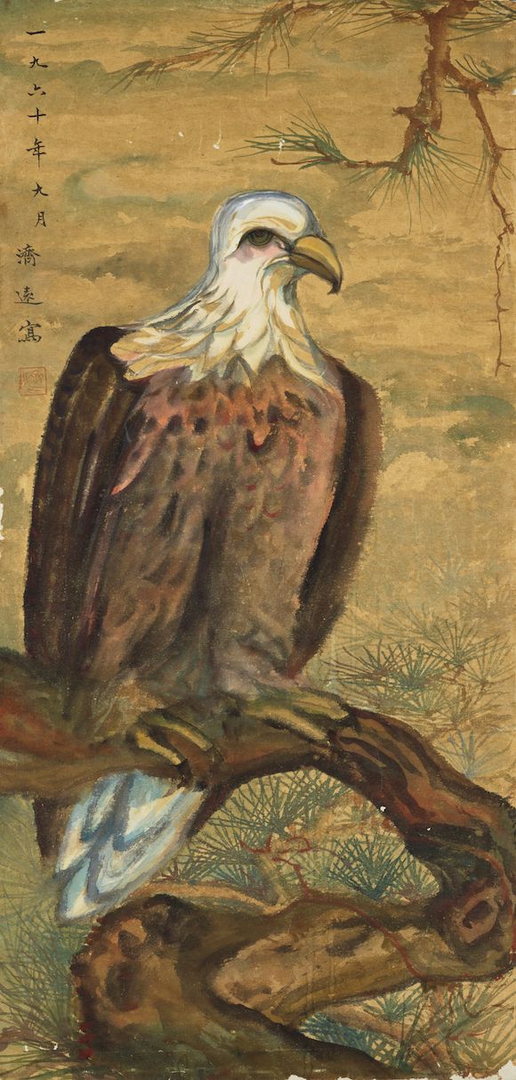 Bonhams : WANG JIYUAN (1893-1975) Eagle, 1960