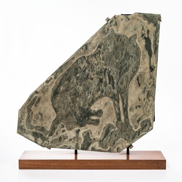 Bonhams Skinner : STONE PICTURE SLAB