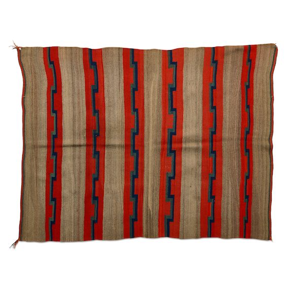 Bonhams : A Diné (Navajo) Late Classic/Early Transitional weaving