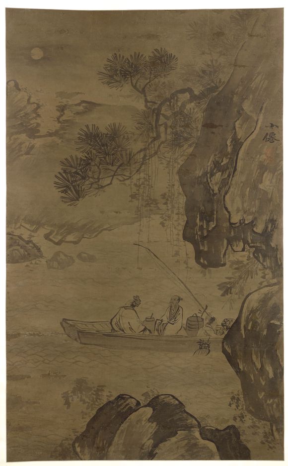Bonhams : ANONYMOUS, ZHE SCHOOL-STYLE Scholars in a River Landscape