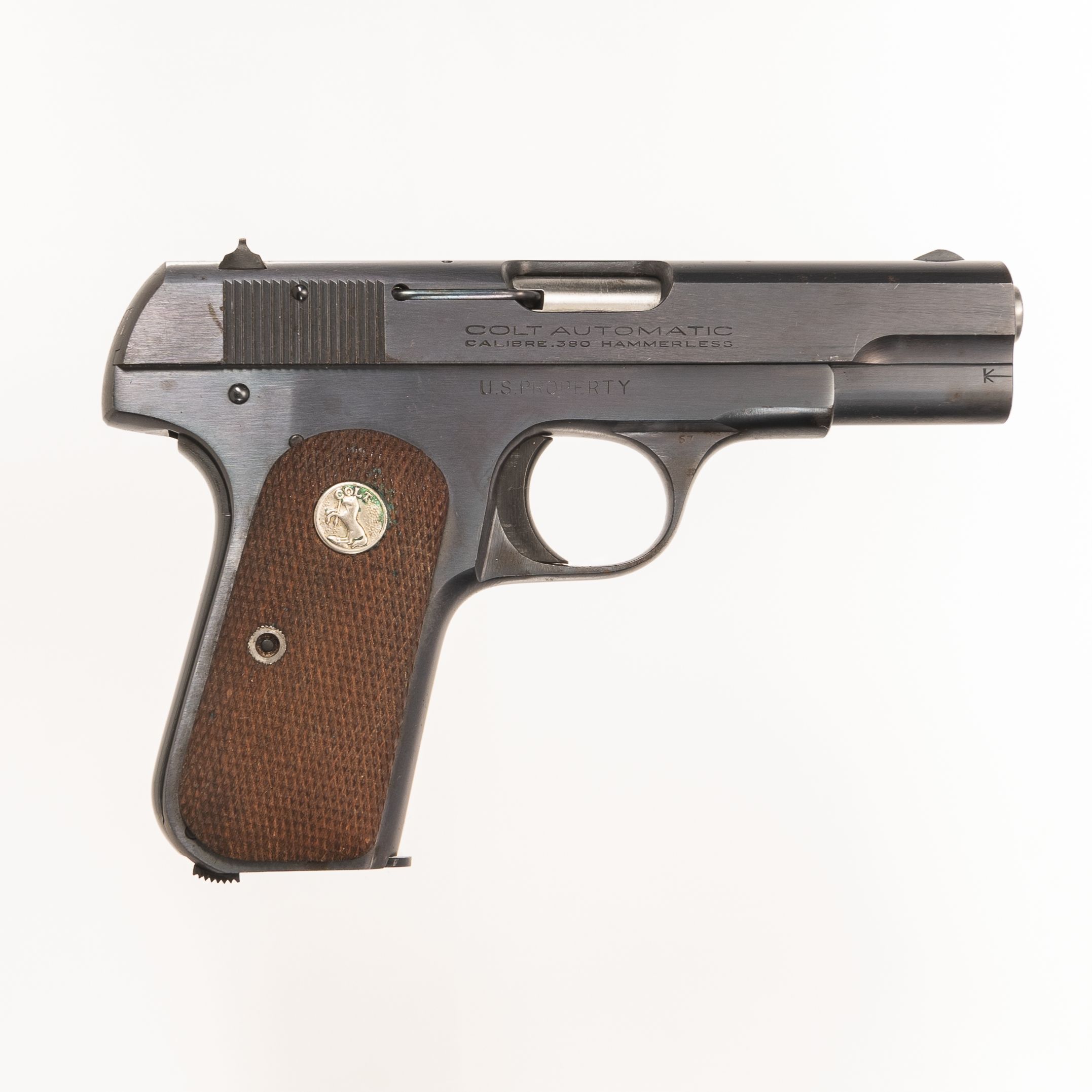 Bonhams Skinner : Colt U.S. Property Marked Model 1908 Hammerless ...