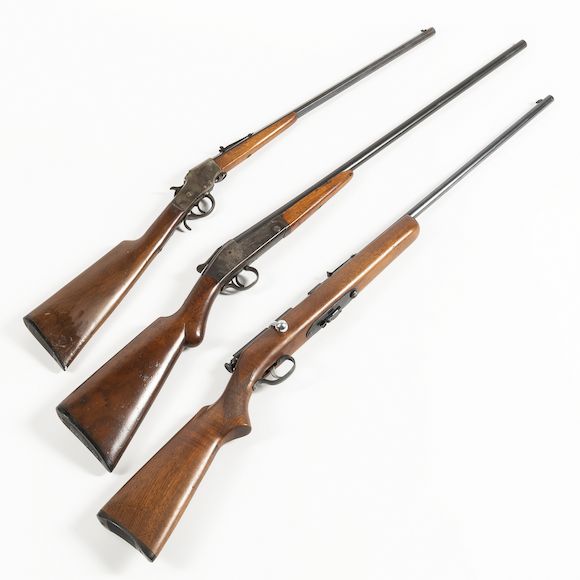 Bonhams Skinner : Three 20th Century Sporting Arms Curio or Relic firearm