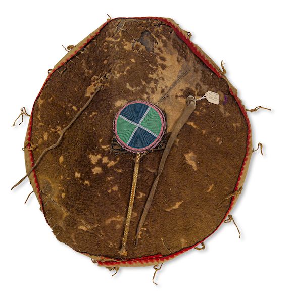 Bonhams : An Osage buffalo shield