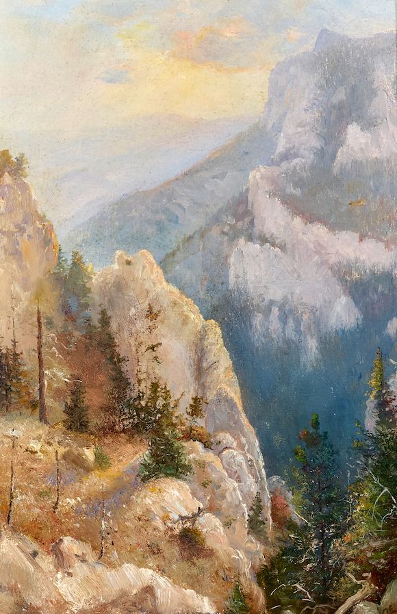 Bonhams : Ralph Earl DeCamp (1858-1936) Montana landscape (possibly ...