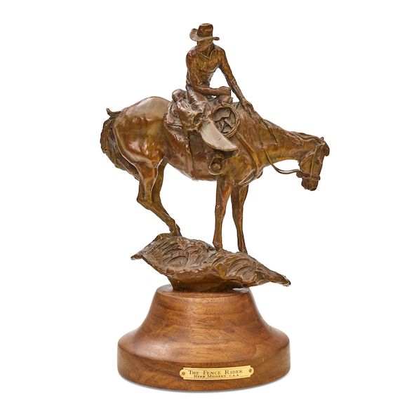 Bonhams : Herb Mignery (born 1937) The Fence Rider 9 in. high
