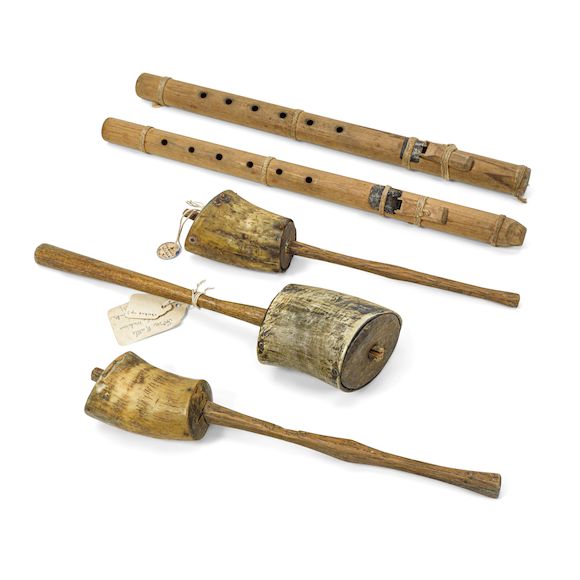 Bonhams : A group of Haudenosaunee (Iroquois) musical instruments