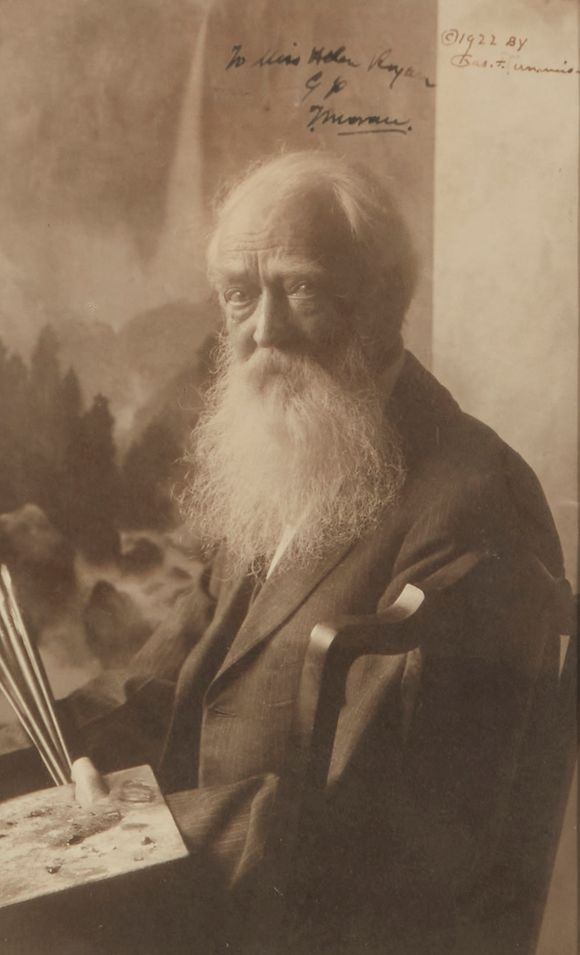 Bonhams : PORTRAIT OF THOMAS MORAN. LUMMIS, CHARLES. 1859-1928 ...
