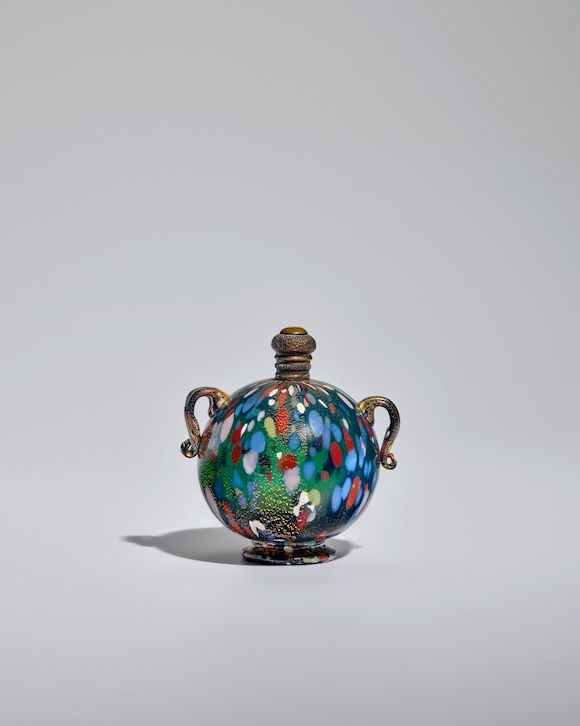 Bonhams : FRANCESCO FERRO E FIGLIO Scent Bottlecirca 1880with gold foil ...