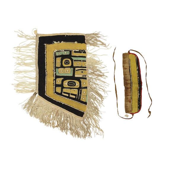 Bonhams Two Northwest Coast Chilkat Blanket Fragments