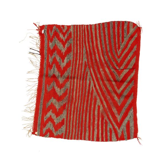 Bonhams : A Diné (Navajo) wedge weave saddle blanket