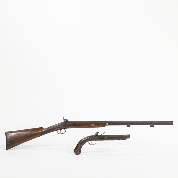 Bonhams Skinner Flintlock Pistol And Percussion Shotgunfowler