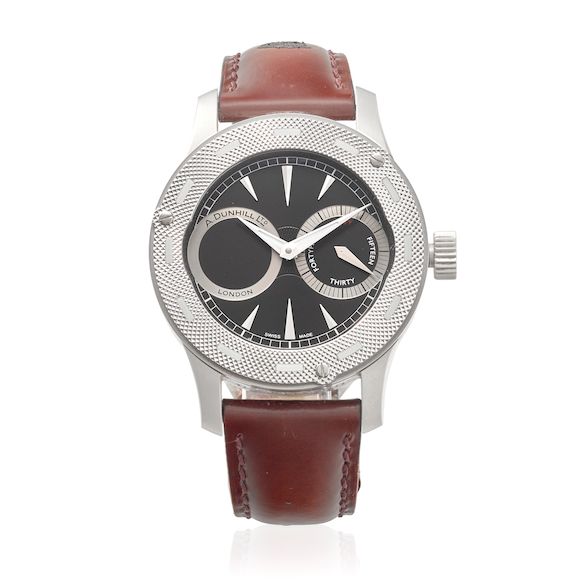 Bonhams : DUNHILL. A STAINLESS-STEEL AUTOMATIC WRISTWATCH Bobby,