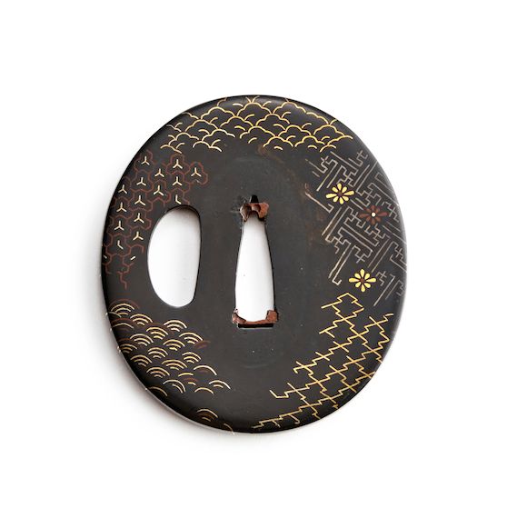 Bonhams : UMETADA TYPE A Shibuichi Tsuba Edo period (1615-1868), 18th ...