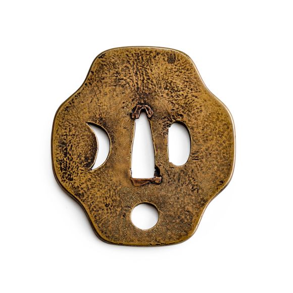 Bonhams : UMETADA TYPE A Shinchū Tsuba Edo period (1615-1868)