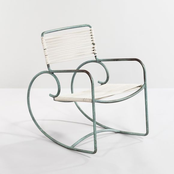 Bonhams Skinner : Walter Lamb for Brown Jordan Rocking Chair, United ...