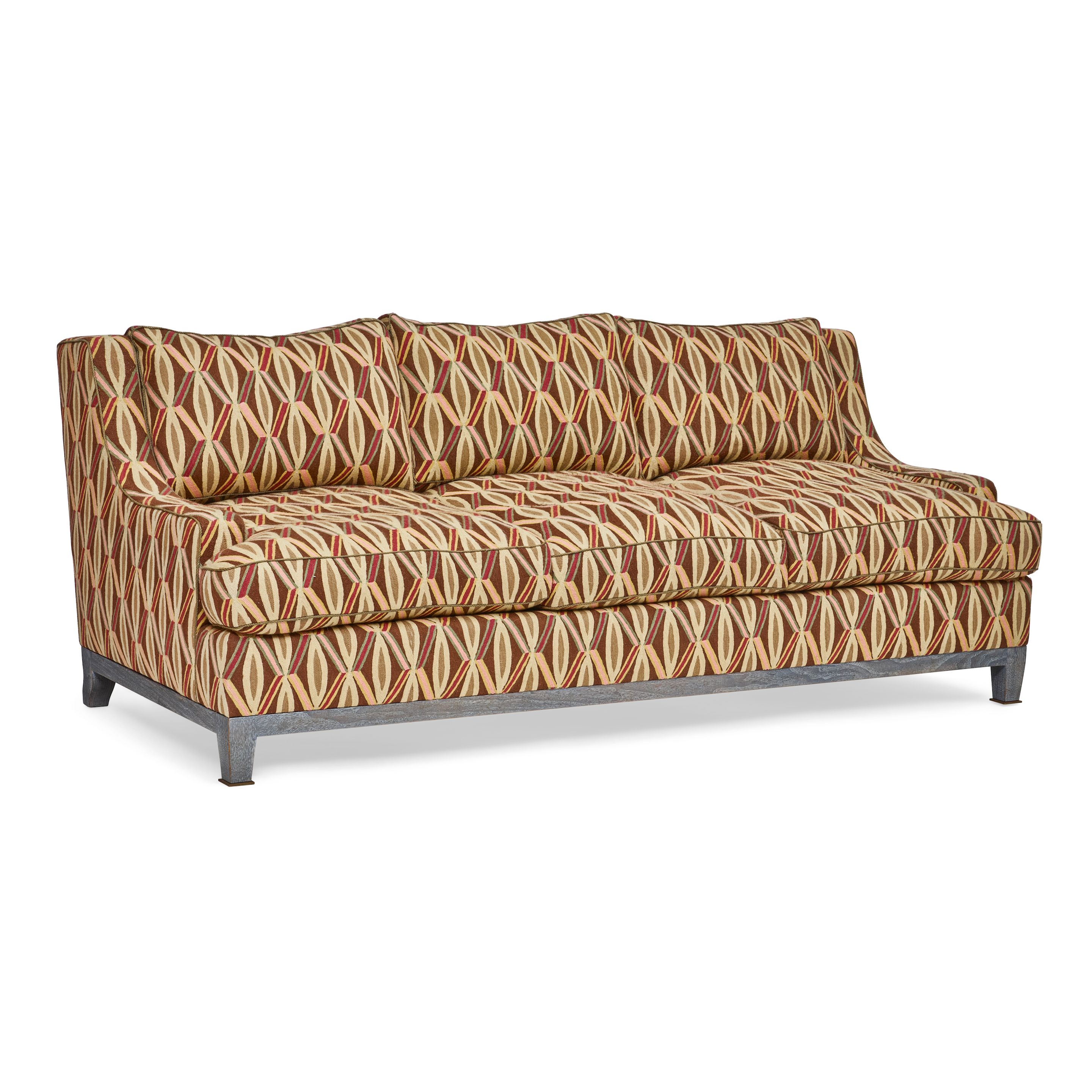 Bonhams : A CUSTOM ROMAN THOMAS UPHOLSTERED SOFA21st century