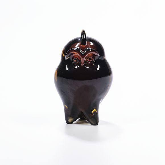 Bonhams Skinner : Seguso Vetri d'Arte Murano Glass Owl Figure, circa ...