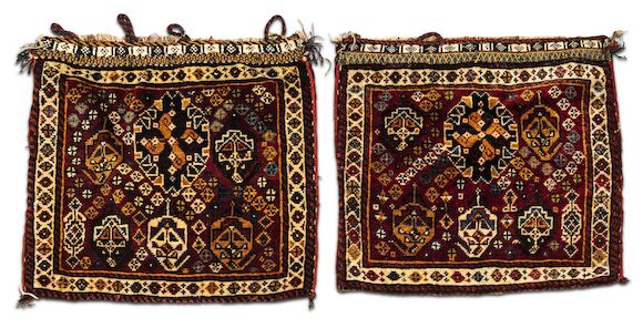 Bonhams Skinner : Southwest Persian Bags Iran 1 ft. 10 in. x 1 ft. 9 in ...