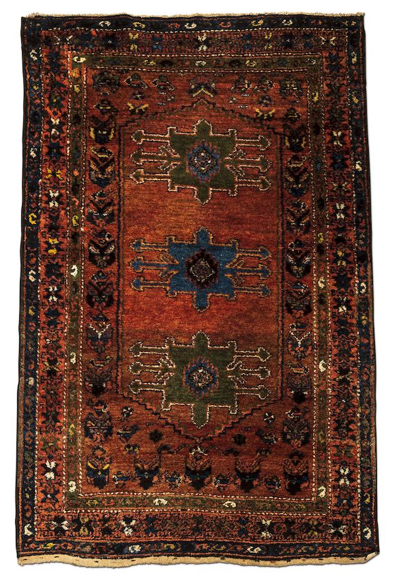 Bonhams Skinner : Kolyai Kurdish Rug Iran 3 ft. 5 in. x 5 ft. 6 in.