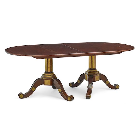 Bonhams : AN EMPIRE STYLE GILT METAL MOUNTED PARCEL GILT MAHOGANY ...