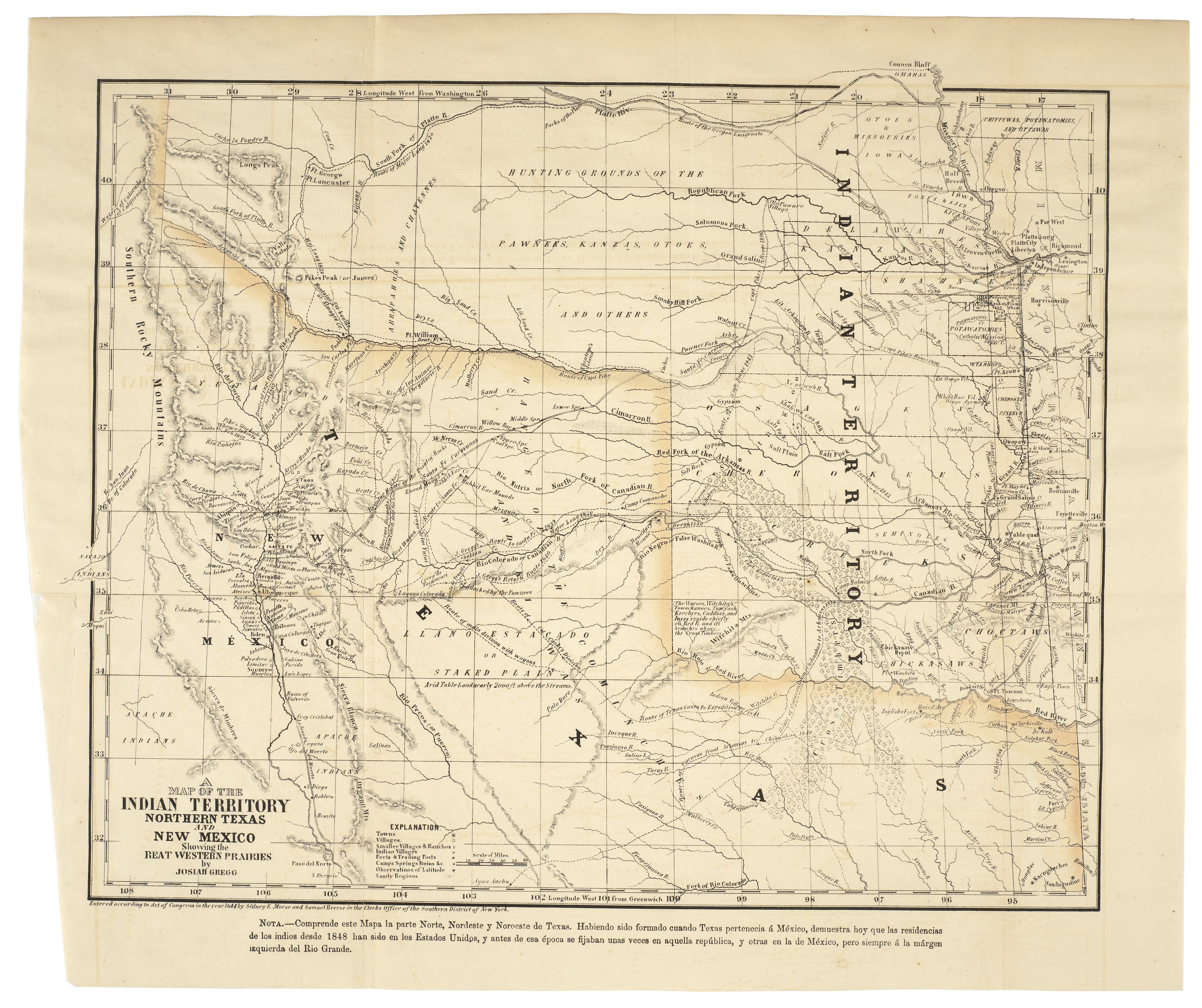 Bonhams : TEXAS, MEXICO, AND THE RIO GRANDE IN MAPS. GREGG, JOSIAH ...